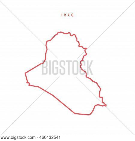 Iraq Editable Outline Vector & Photo (Free Trial) | Bigstock