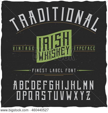 Label Font Sample Vector & Photo (Free Trial) | Bigstock