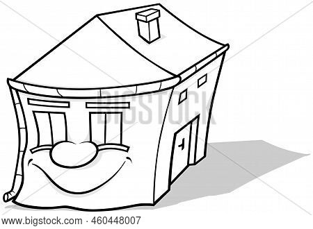 Drawing Smiling House Vector & Photo (Free Trial) | Bigstock