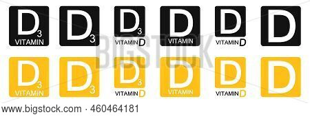 Set Vitamin D Icons. Image & Photo (Free Trial) | Bigstock