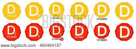 Set Vitamin D Icons. Image & Photo (Free Trial) | Bigstock