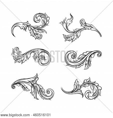 Baroque Scroll Vector & Photo (Free Trial) | Bigstock
