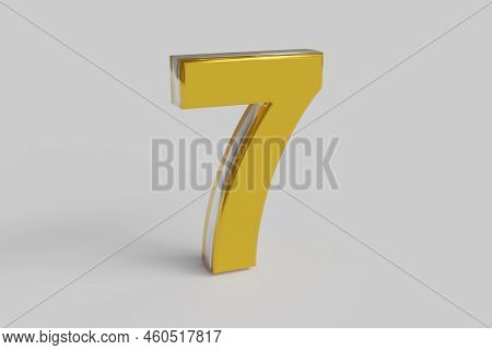 Letter Number Seven 3D Image & Photo (Free Trial) | Bigstock