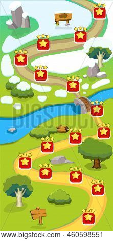 Cartoon Game Level Vector & Photo (Free Trial) | Bigstock