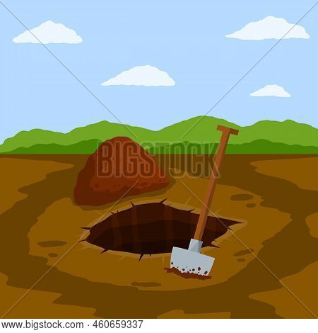 Digging Hole Vector & Photo (Free Trial) | Bigstock