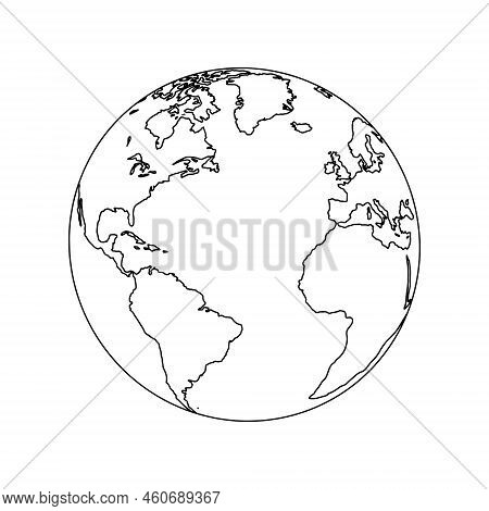 Linear Earth Vector & Photo (Free Trial) | Bigstock