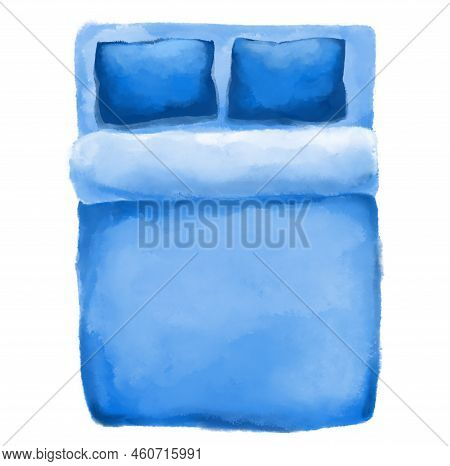 Bed Top View Plan Image & Photo (Free Trial) | Bigstock
