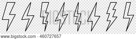 Set Lightning Bolt Vector & Photo (Free Trial) | Bigstock