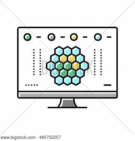 Online Board Games Video Game Color Icon Vector. Online Board Games ...