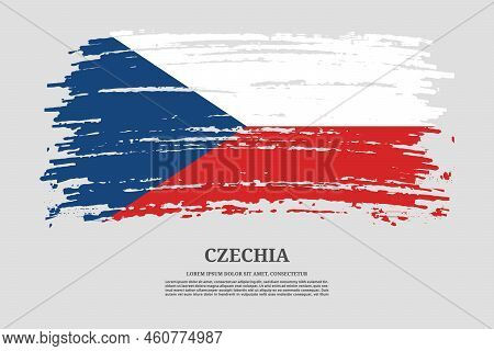 Czech Flag Brush Vector & Photo (Free Trial) | Bigstock
