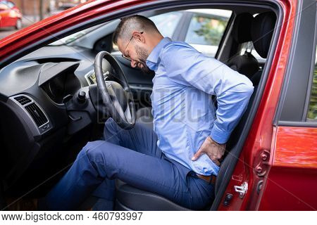 Back Pain Car Driving Image & Photo (Free Trial) | Bigstock