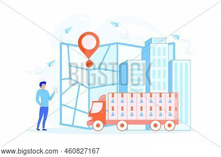 Gps Tracker On Postal Vector & Photo (Free Trial) | Bigstock