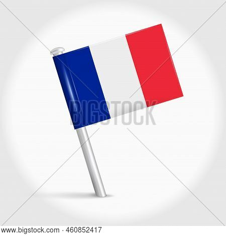 France Map Pin Flag Vector & Photo (Free Trial) | Bigstock