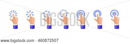 3d Hands Click Cursor Vector & Photo (Free Trial) | Bigstock