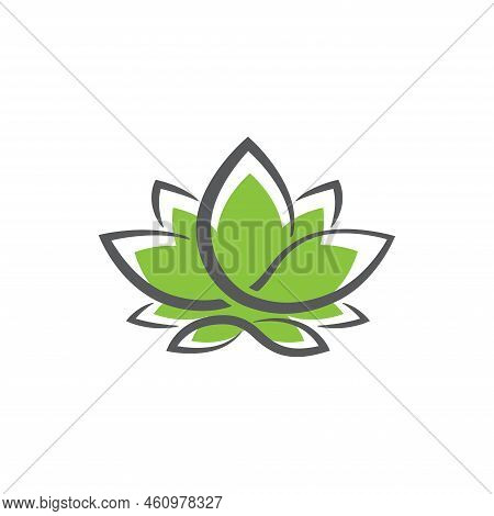 Linear Lotus Logo Vector & Photo (Free Trial) | Bigstock