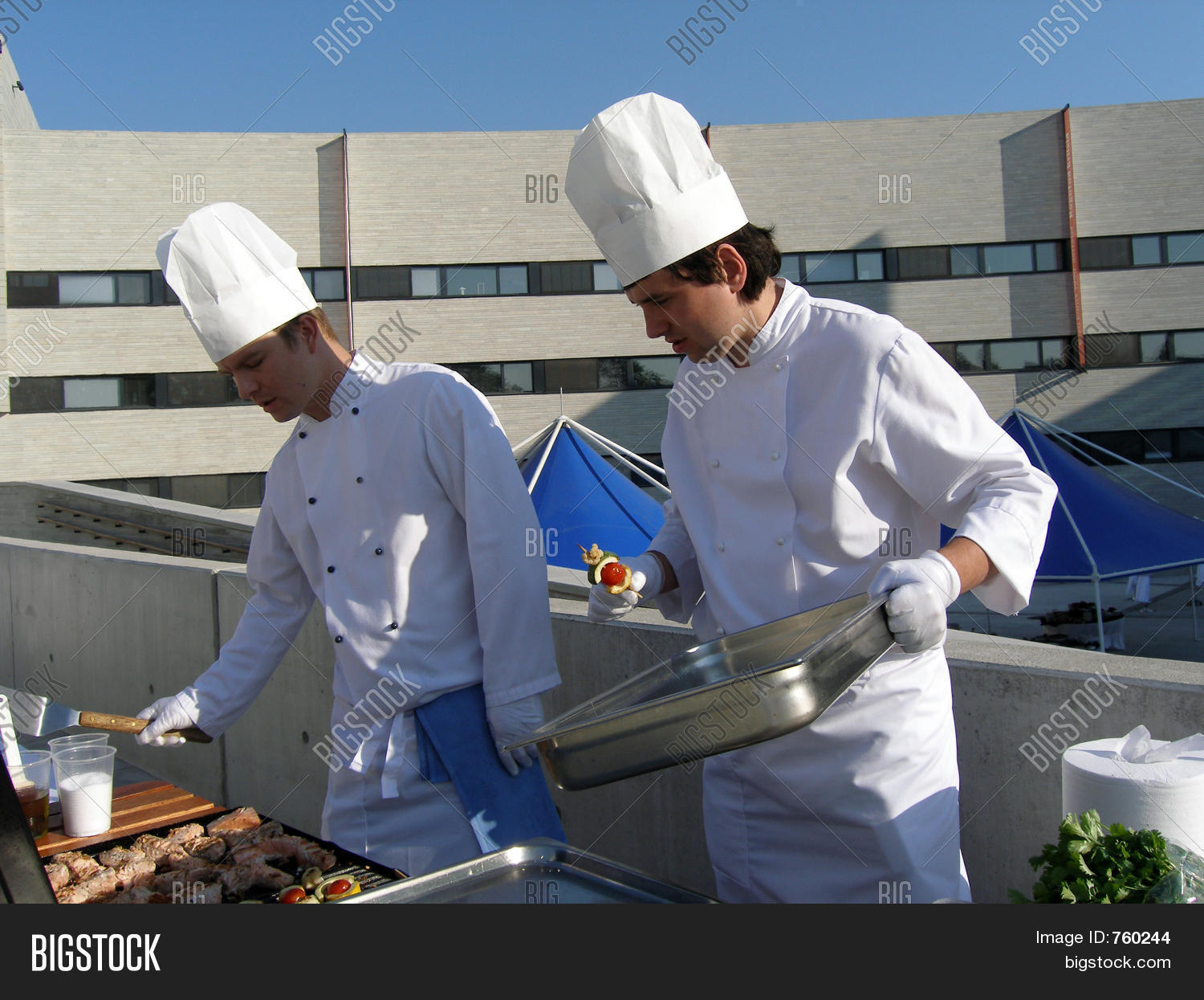 Two Chefs Working Hard Image & Photo (Free Trial) | Bigstock