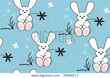 White Cartoon Rabbit Vector & Photo (Free Trial) | Bigstock