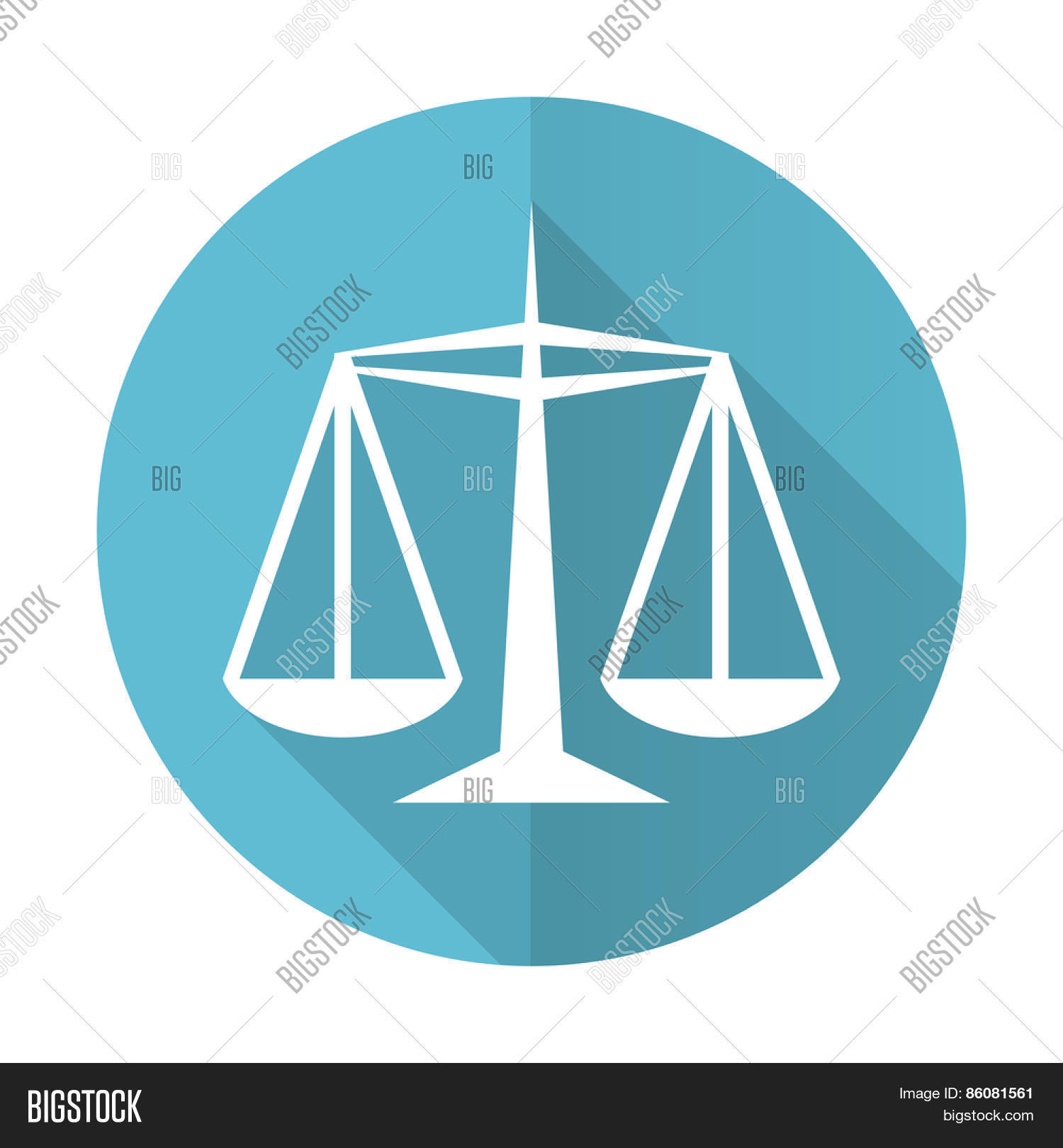 Justice Blue Flat Icon Image & Photo (Free Trial) | Bigstock