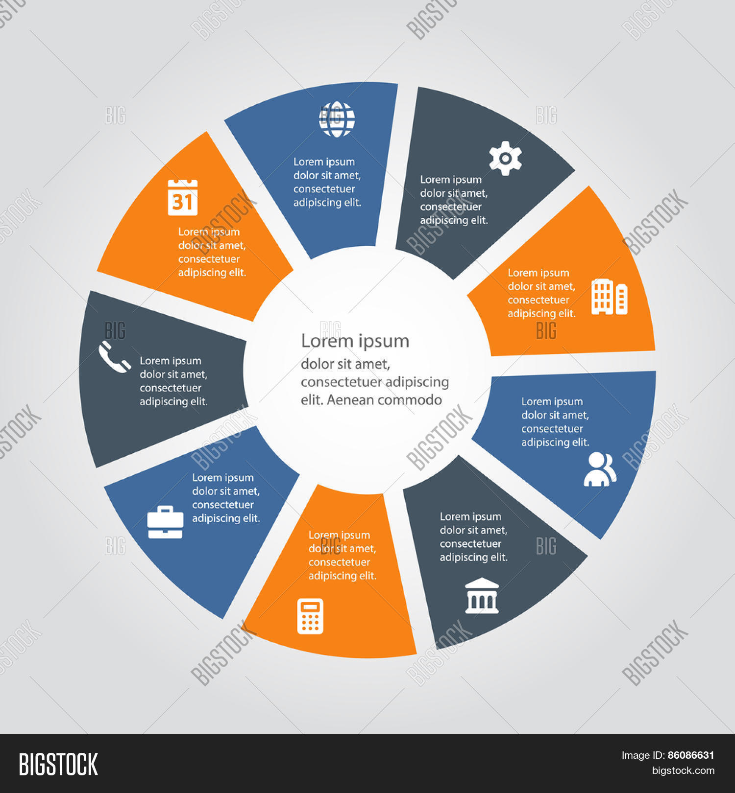 Circular Infographic Vector & Photo (Free Trial) | Bigstock
