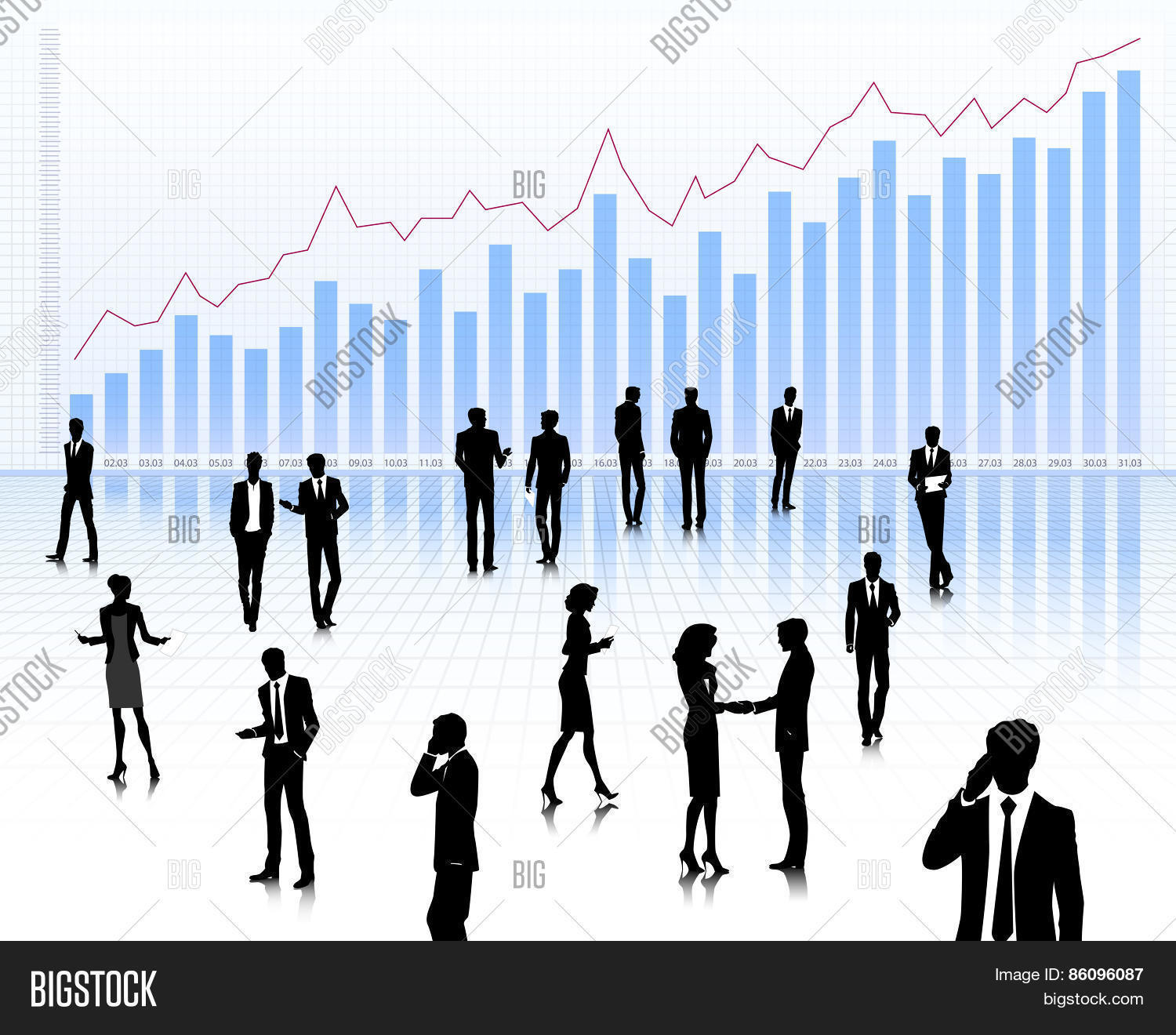 Trade Market Symbol Vector & Photo (Free Trial) | Bigstock