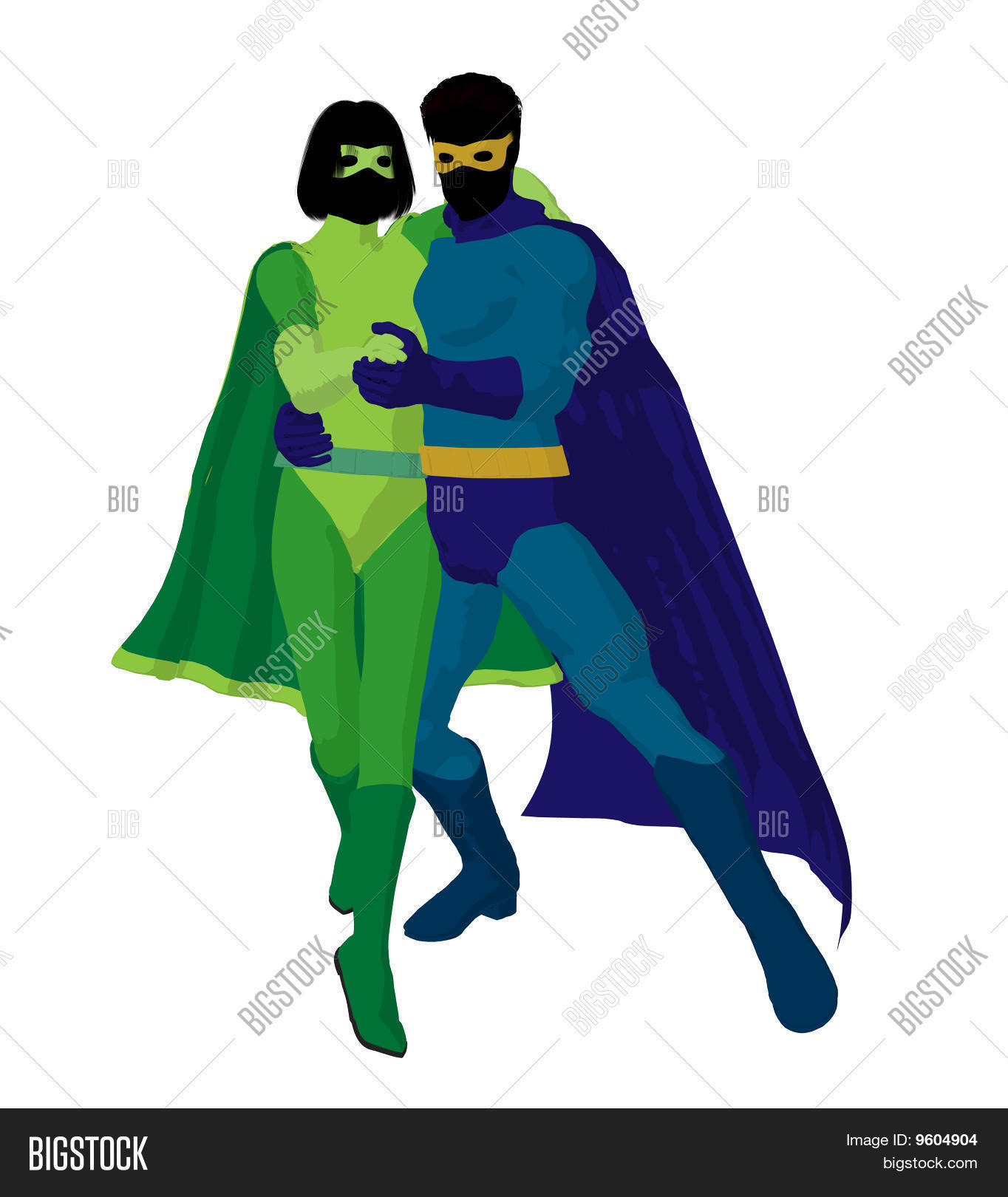 Super Hero Couple Image & Photo (Free Trial) | Bigstock