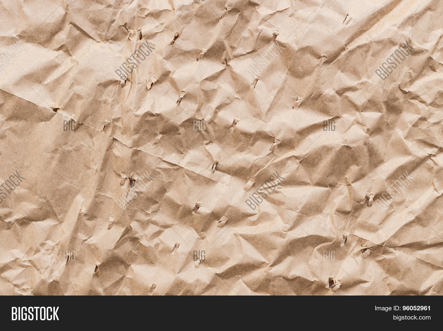 Brown Crumpled Paper Image & Photo (Free Trial) | Bigstock