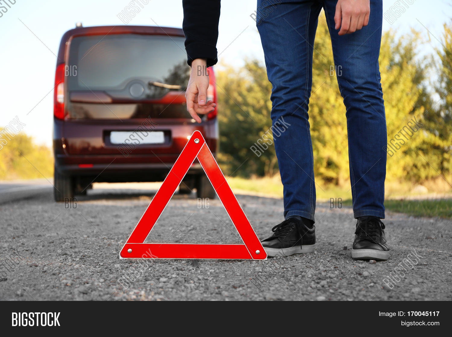 Man Putting Warning Image & Photo (Free Trial) | Bigstock