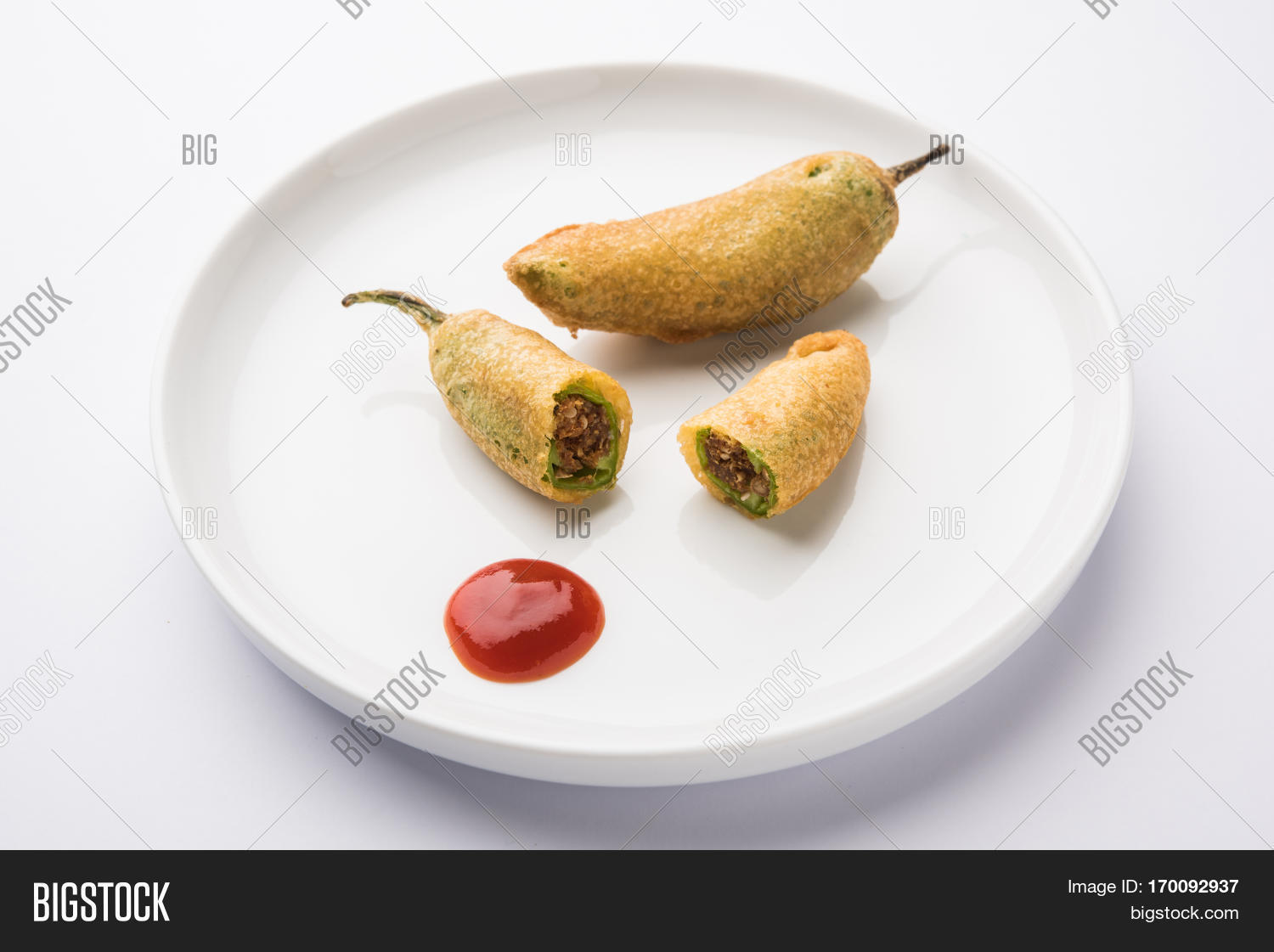Stuffed Chilli Pakora Image & Photo (Free Trial) | Bigstock