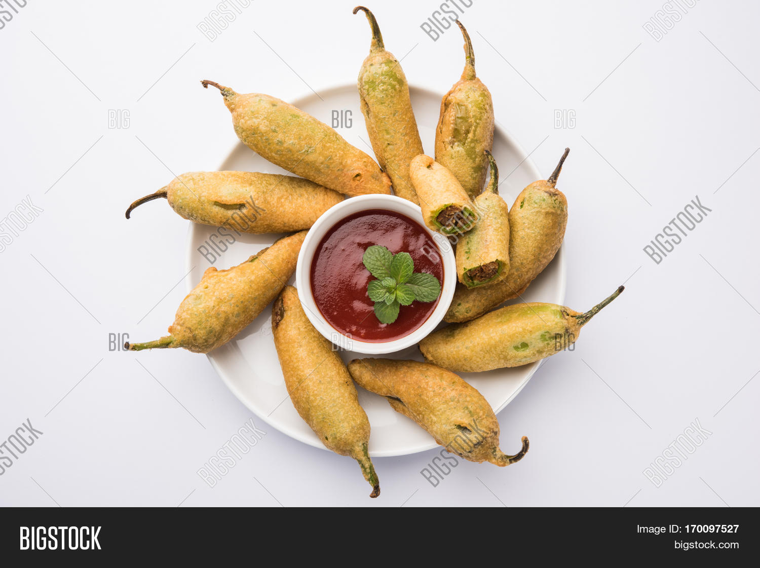 Stuffed Chilli Pakora Image & Photo (Free Trial) | Bigstock