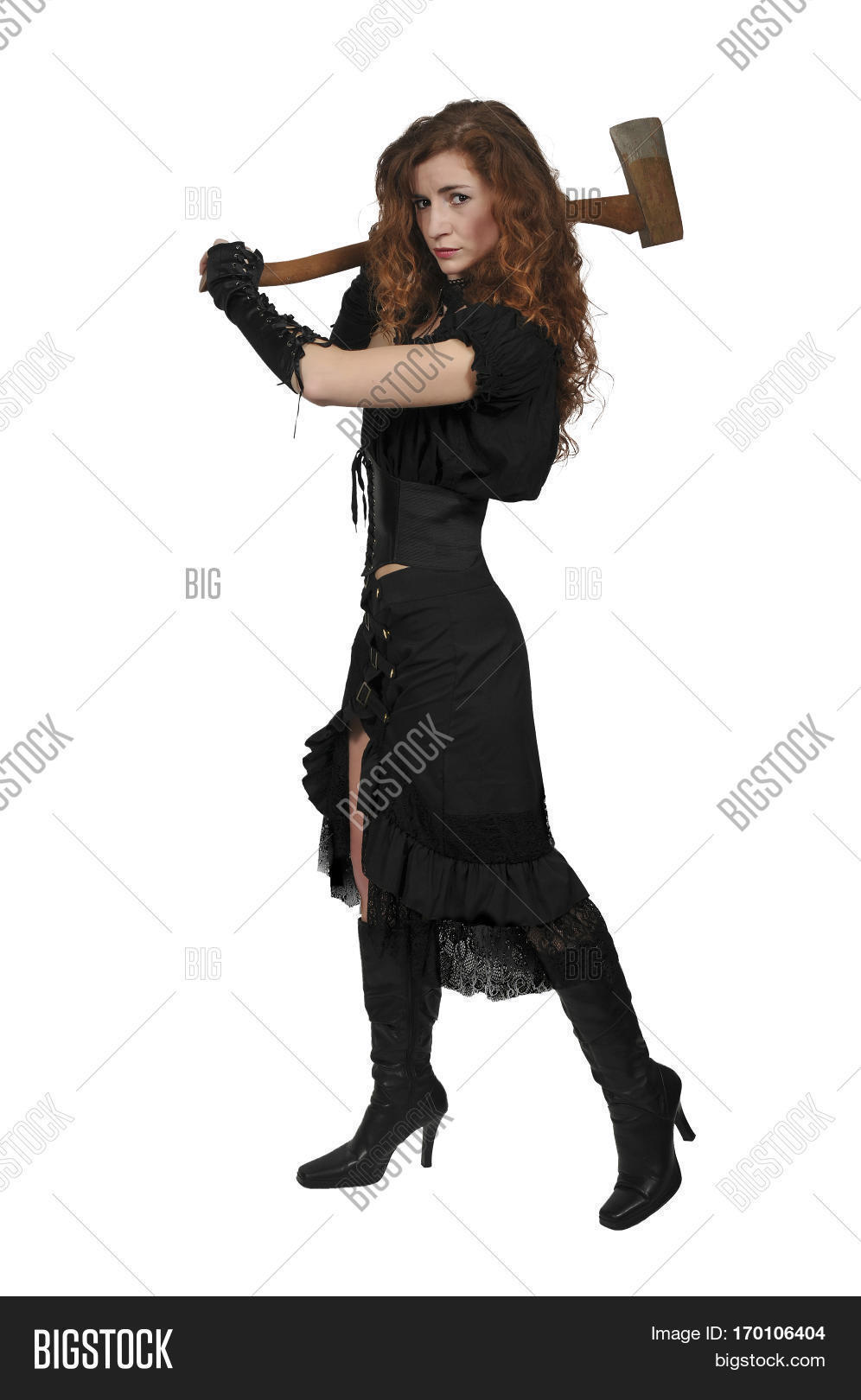 Woman Axe Image & Photo (Free Trial) | Bigstock