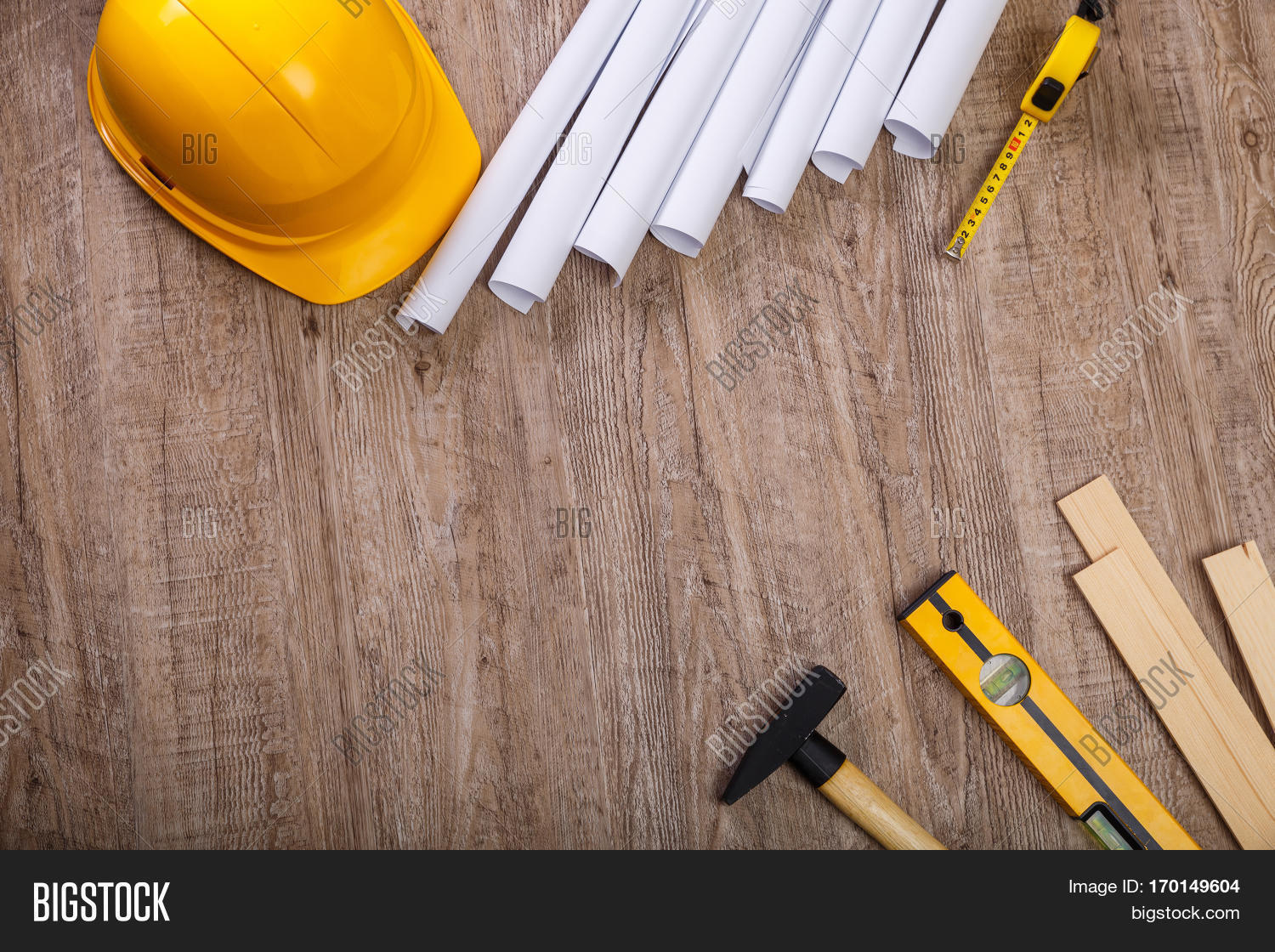 Tape Measure, Hammer Image & Photo (Free Trial) | Bigstock