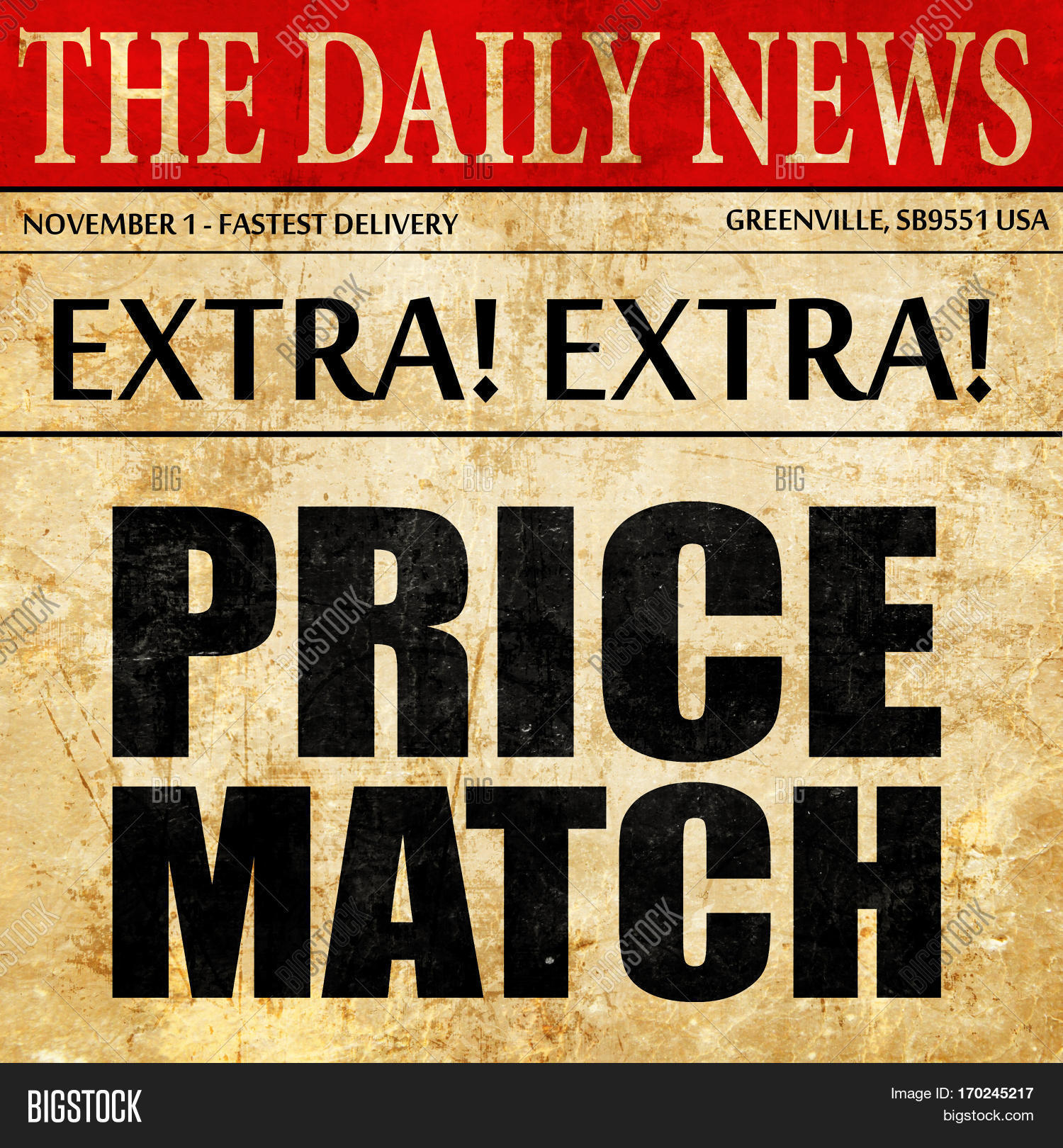 Price Match, Newspaper Image & Photo (Free Trial) | Bigstock
