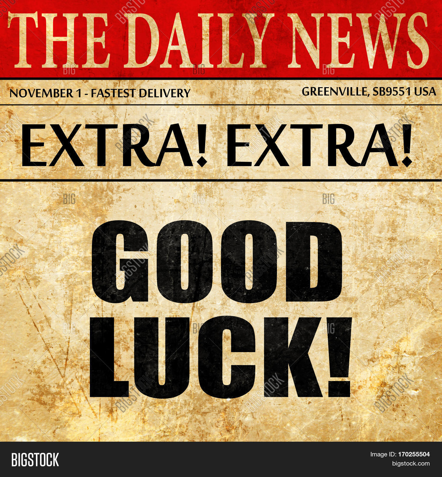 Good Luck, Newspaper Image & Photo (Free Trial) | Bigstock