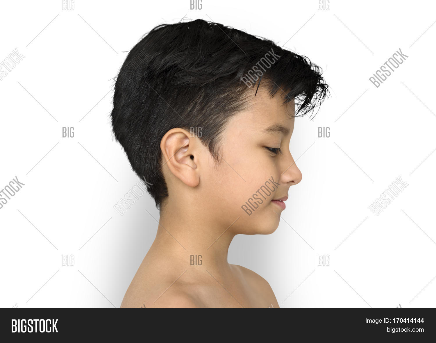 Little Boy Side View Image & Photo (Free Trial) | Bigstock