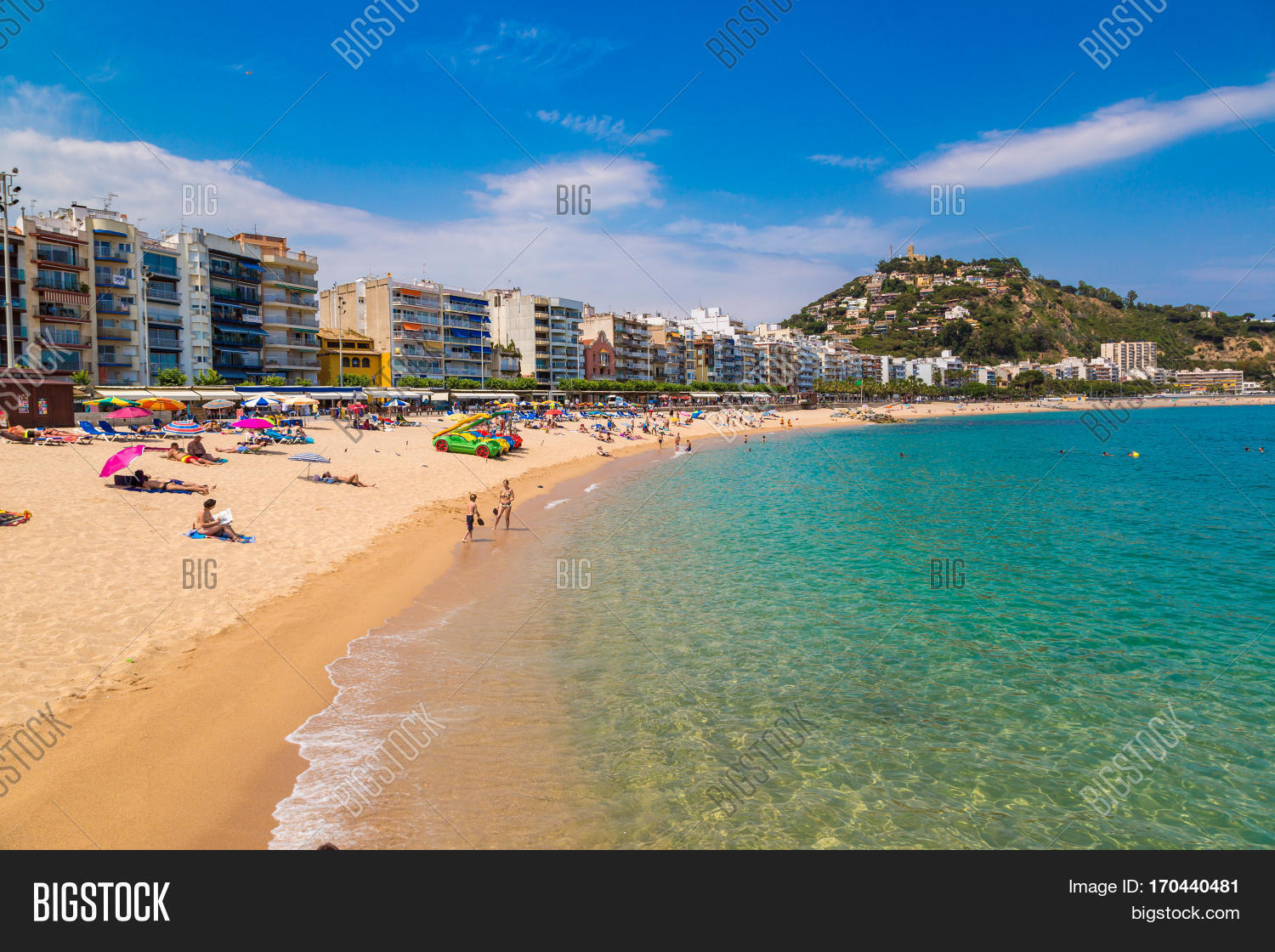 Beach Blanes Costa Image & Photo (Free Trial) | Bigstock