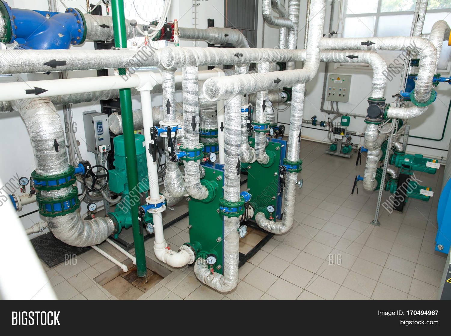 Pipes Boiler Room. Image & Photo (Free Trial) | Bigstock