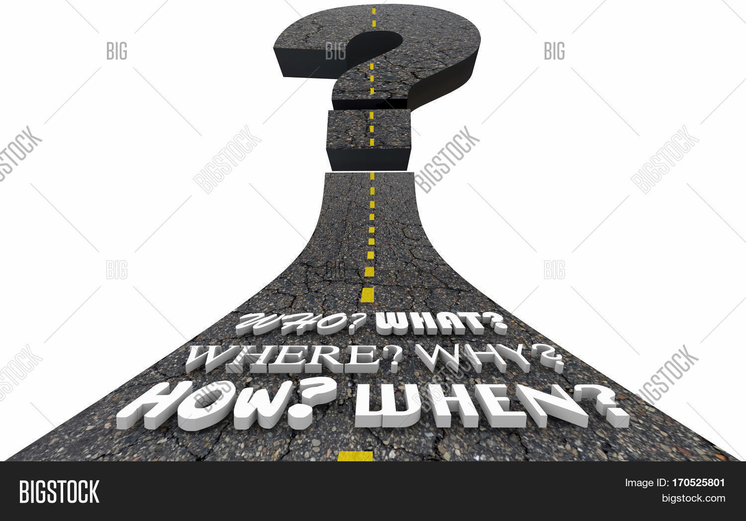 Question Mark Road Who Image & Photo (Free Trial) | Bigstock