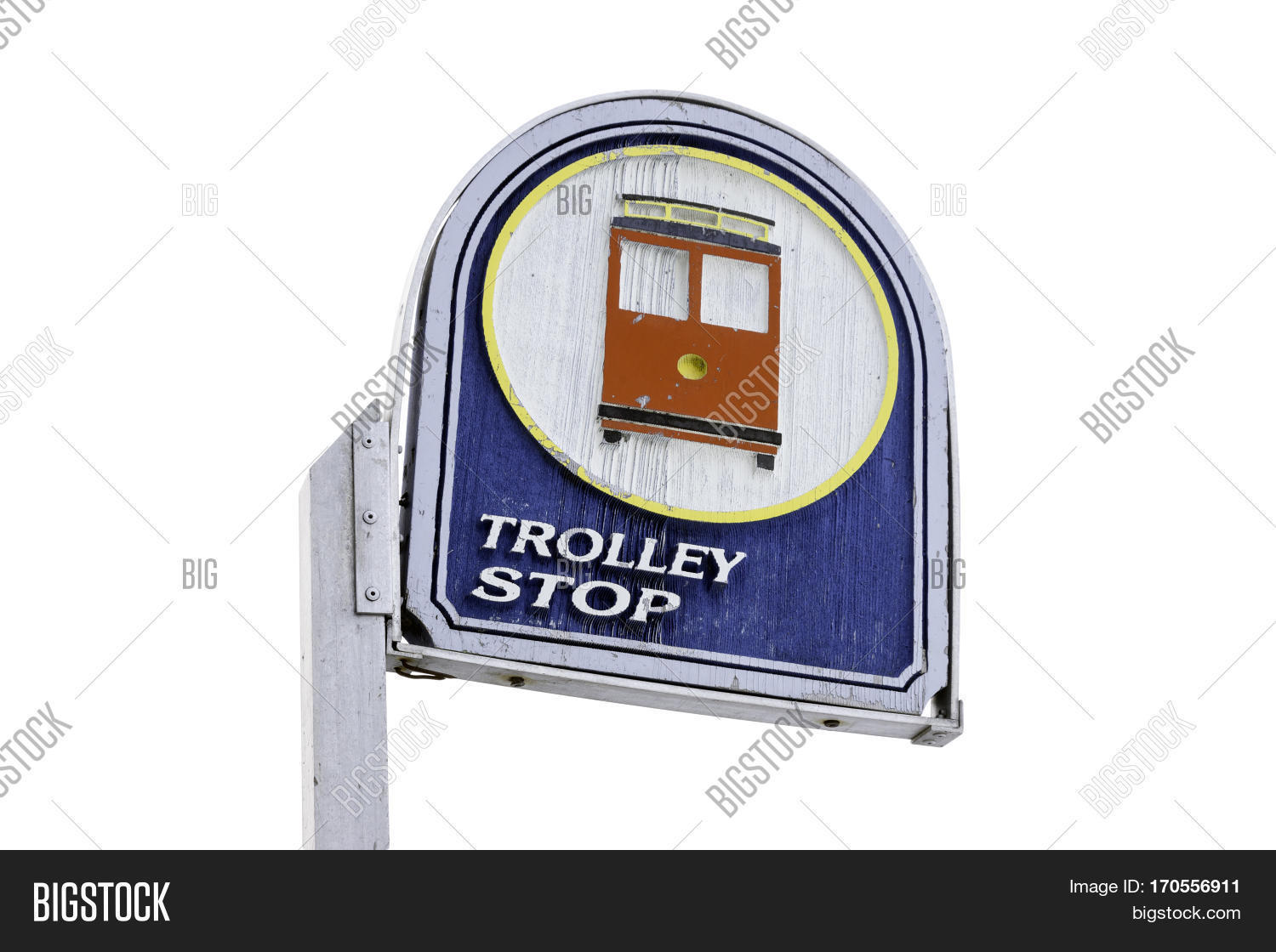 Vintage Trolley Stop Image & Photo (Free Trial) | Bigstock