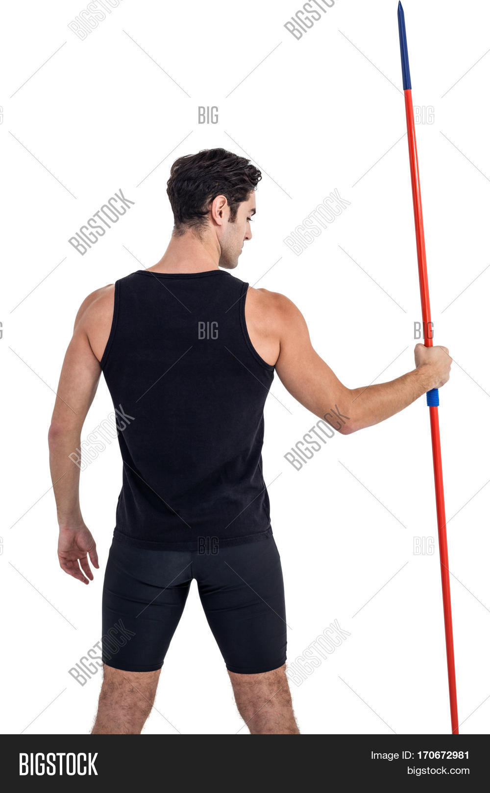 Rear View Male Athlete Image & Photo (Free Trial) | Bigstock