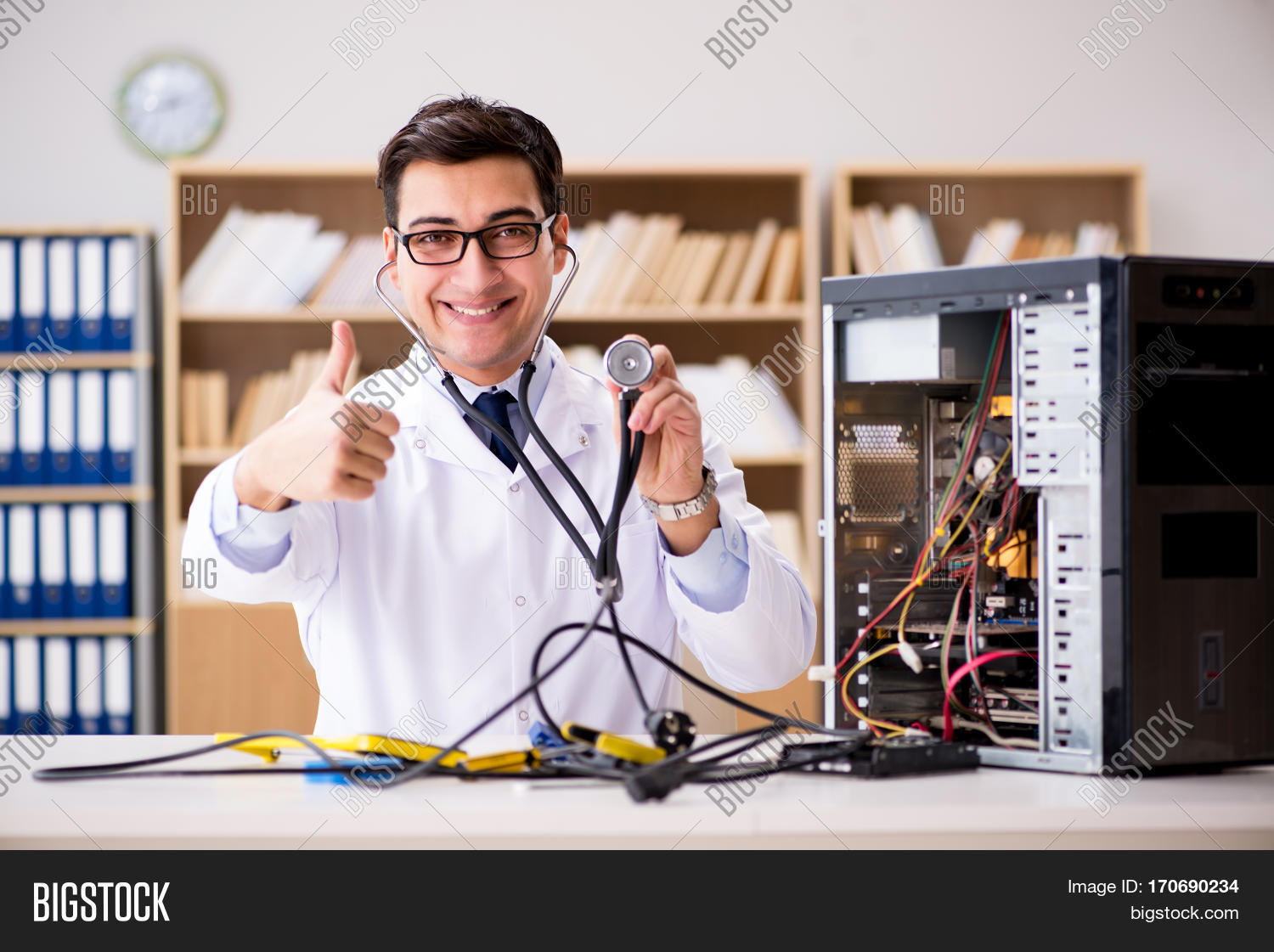 Technician Repairing Image & Photo (Free Trial) | Bigstock