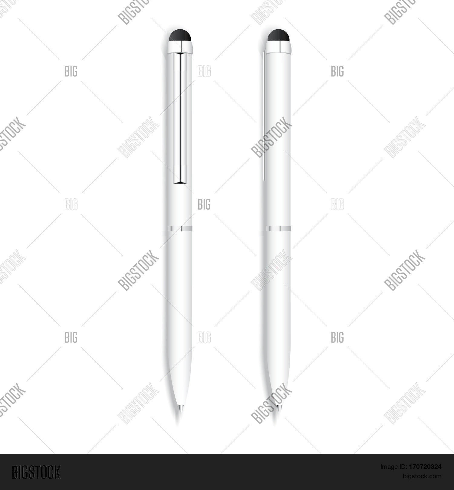 Vector Set Blank Pens Vector & Photo (Free Trial) | Bigstock
