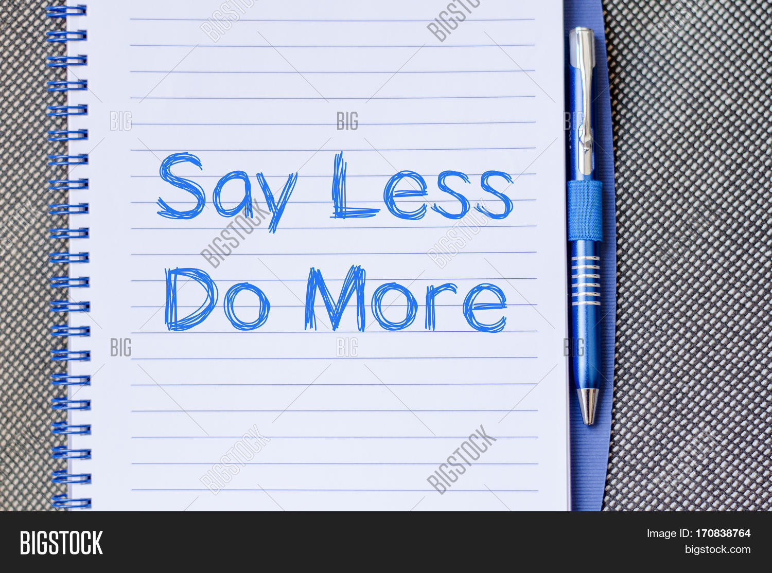 Say Less Do More Image & Photo (Free Trial) | Bigstock