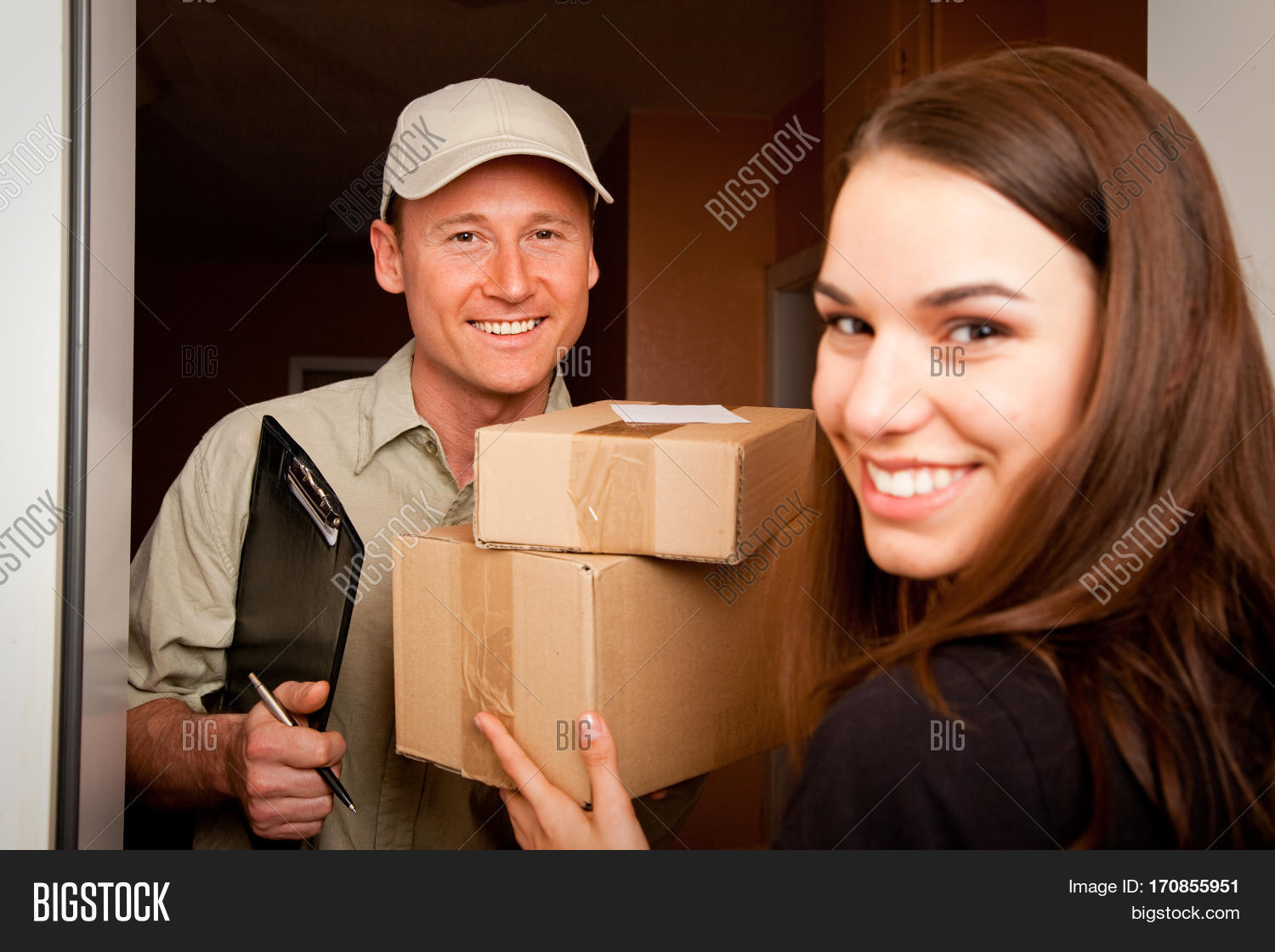 Delivery Boy Hading Image & Photo (Free Trial) | Bigstock