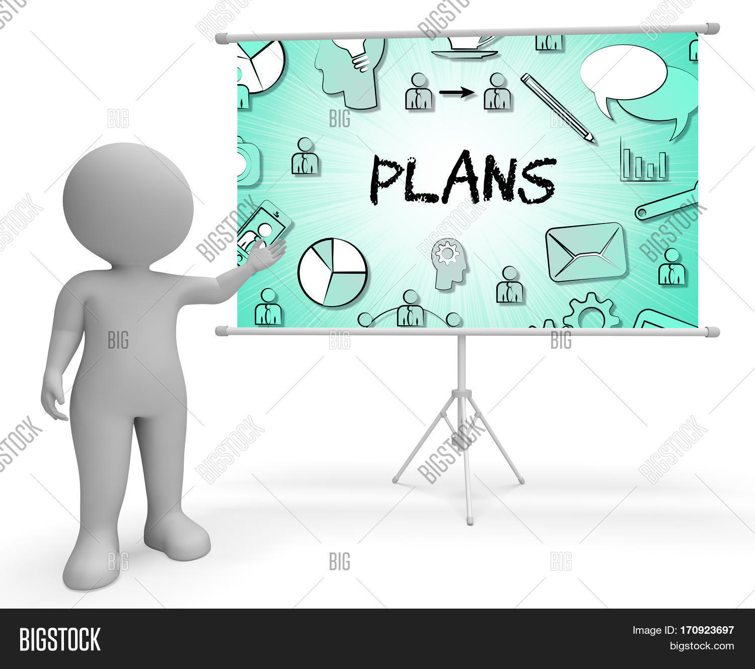 Plans Icons Indicates Image & Photo (Free Trial) | Bigstock