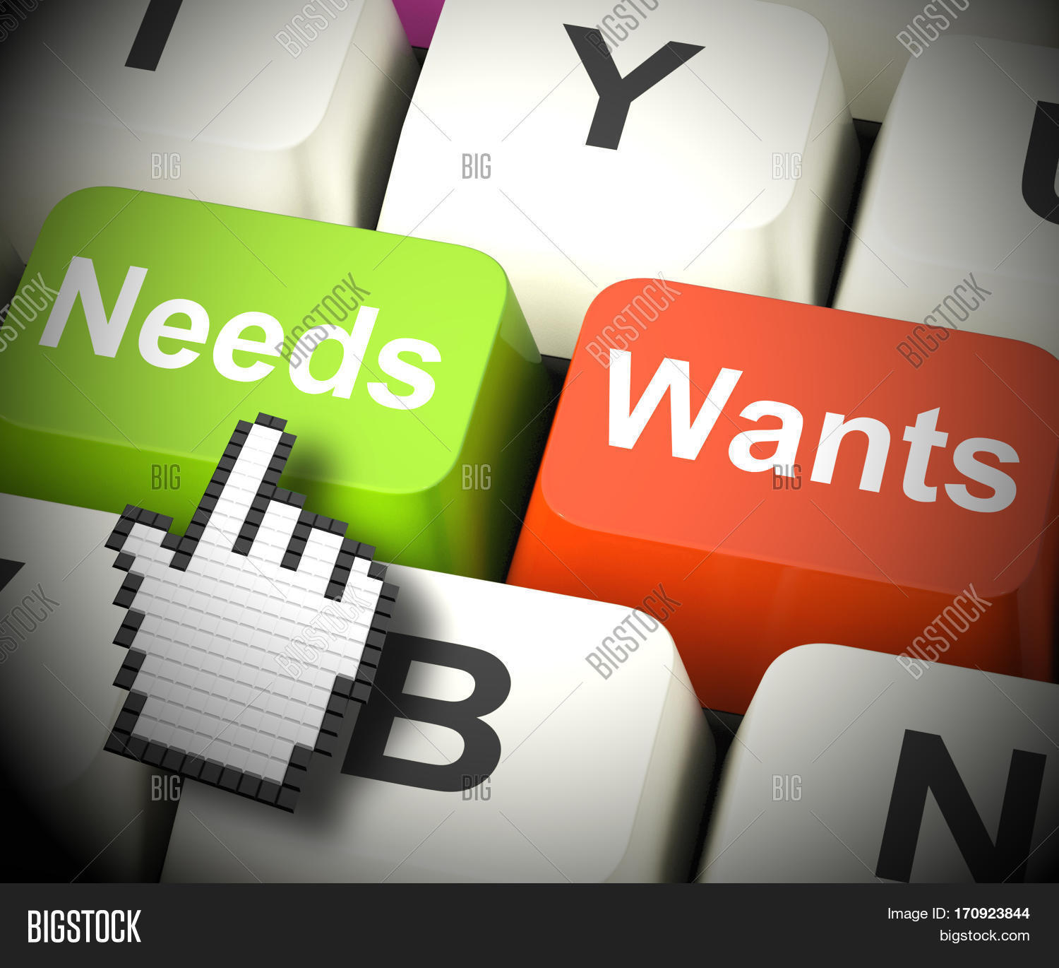 Needs Wants Computer Image & Photo (Free Trial) | Bigstock