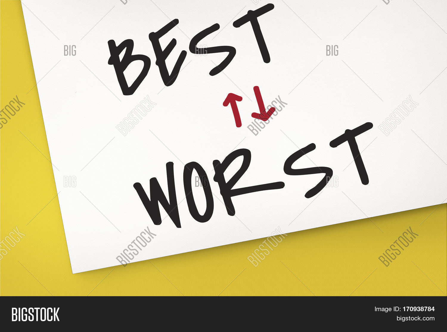 Best Worst Positive Image & Photo (Free Trial) | Bigstock