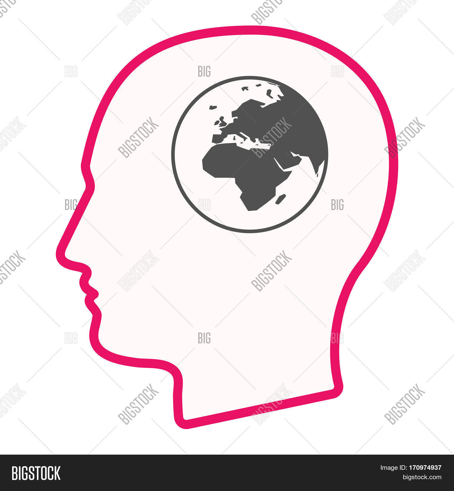Isolated Male Head Vector & Photo (Free Trial) | Bigstock