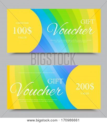 Gift Voucher Template Vector & Photo (Free Trial) | Bigstock