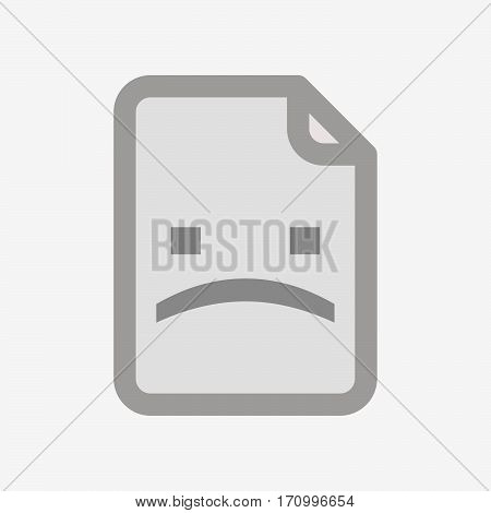 Isolated Document Sad Vector & Photo (Free Trial) | Bigstock