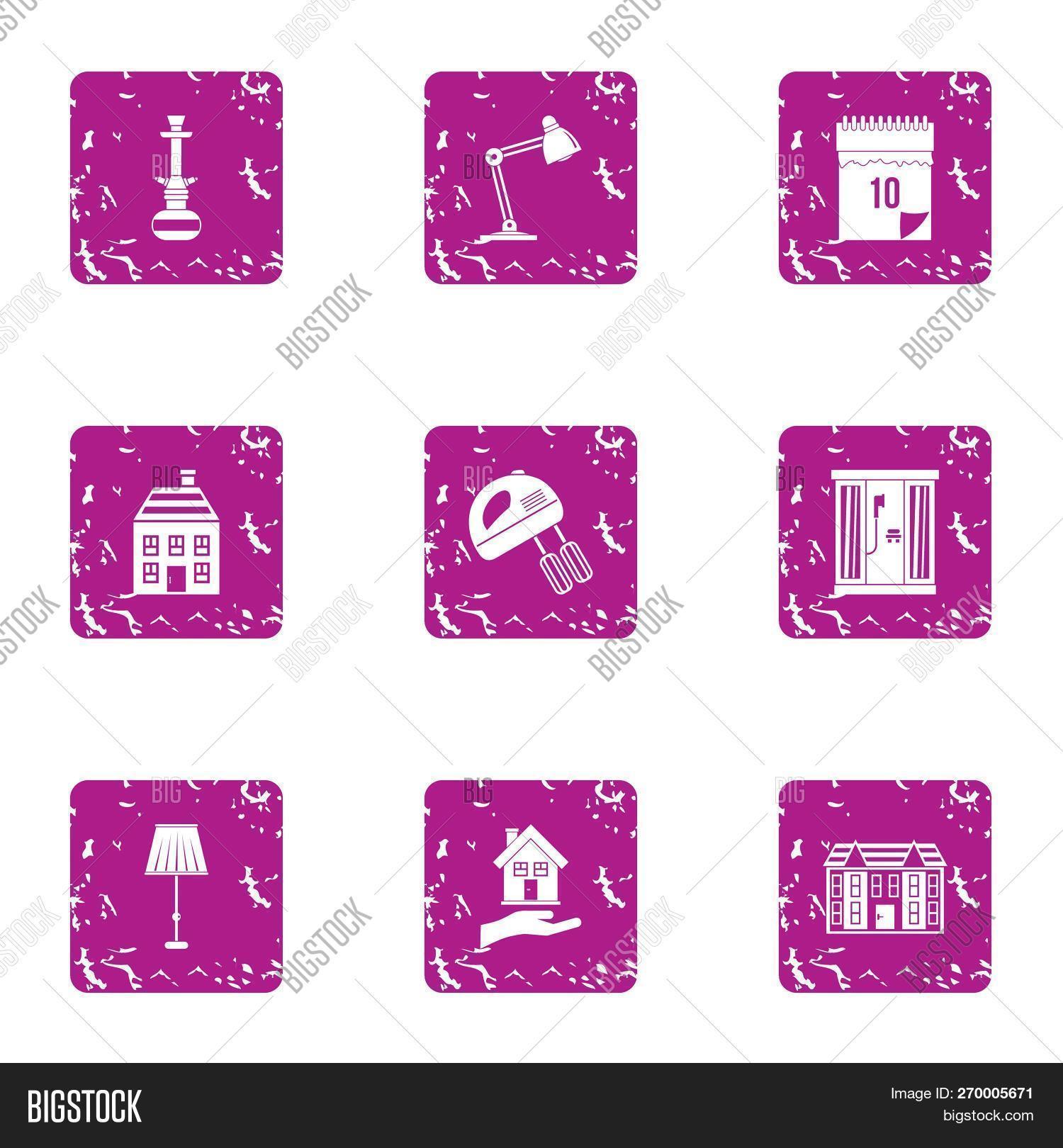 Home Epoch Icons Set. Image & Photo (Free Trial) | Bigstock